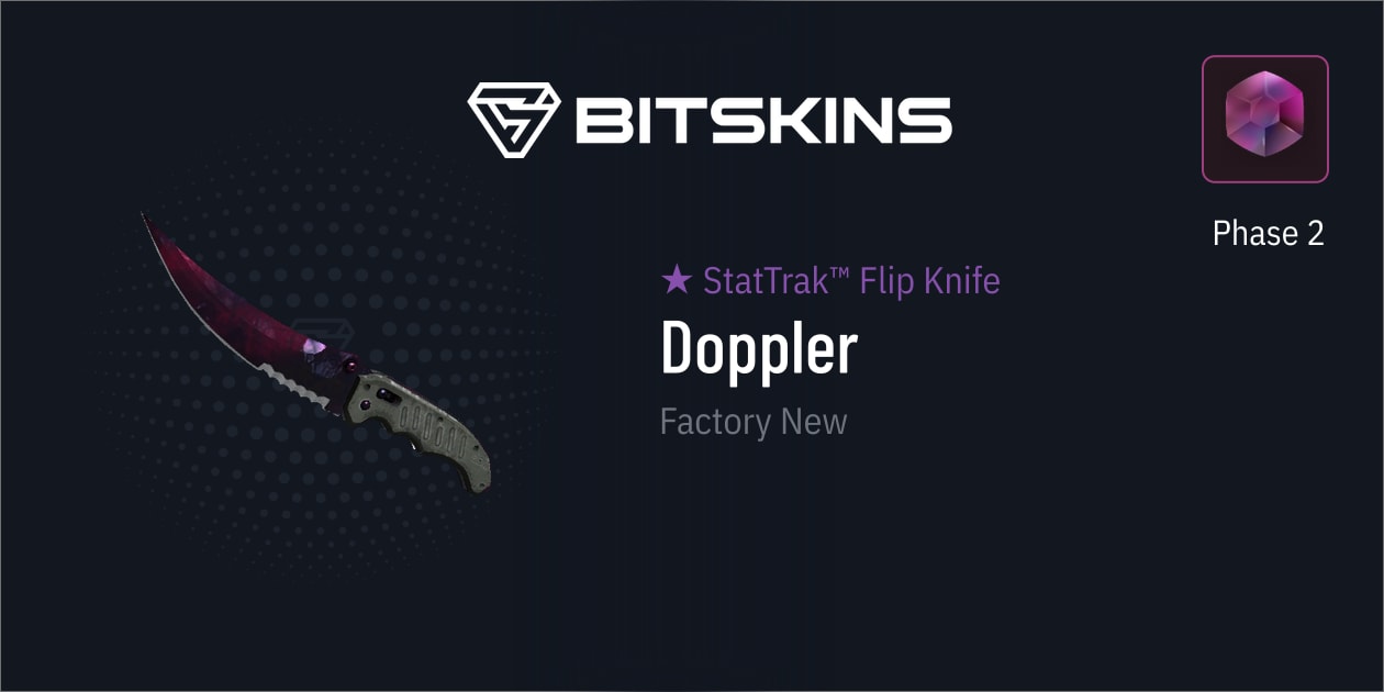 StatTrak™ Flip Knife | Doppler Phase 2 (Factory New) - CS2 Item | Buy ...