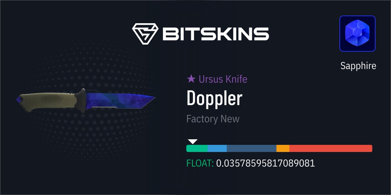 Ursus Knife | Doppler Sapphire (Factory New) - CS2 Item | Buy Now on ...