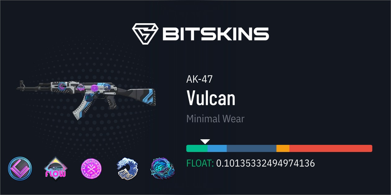 AK-47 | Vulcan (Minimal Wear) - CS2 Item | Buy Now on BitSkins
