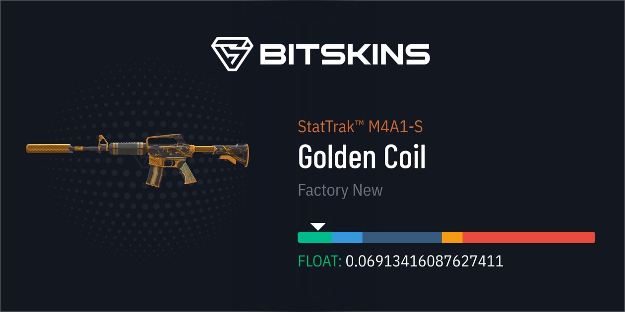 StatTrak™ M4A1-S | Golden Coil (Factory New) - CS2 Item | Buy Now on BitSkins
