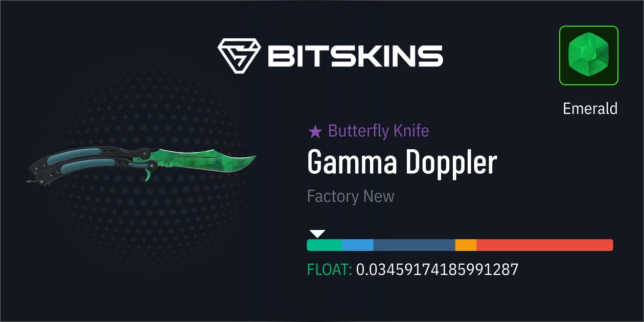 Butterfly Knife | Gamma Doppler Emerald (Factory New) - CS2 Item | Buy ...
