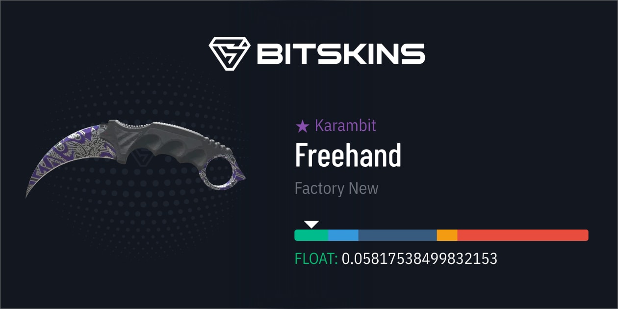 Karambit | Freehand (Factory New) - CS2 Item | Buy Now on BitSkins