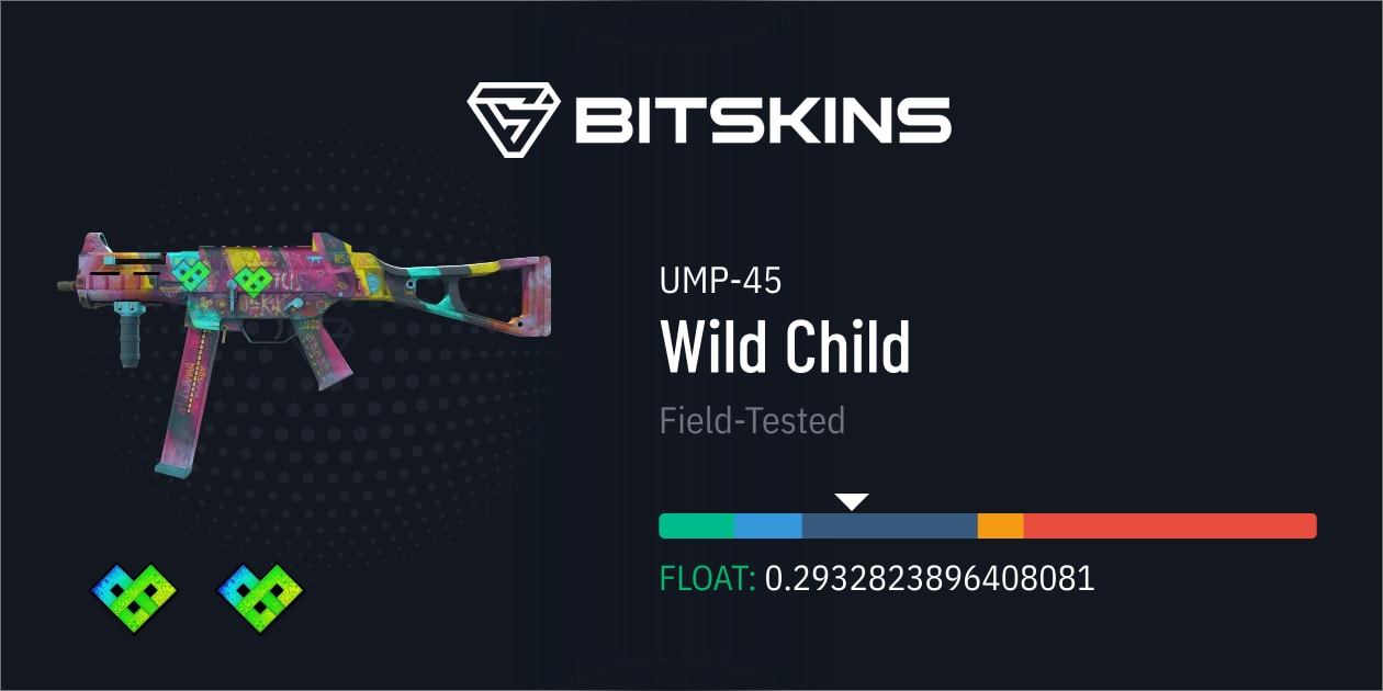 UMP-45 | Wild Child (Field-Tested) - CS2 Item | Buy Now on BitSkins