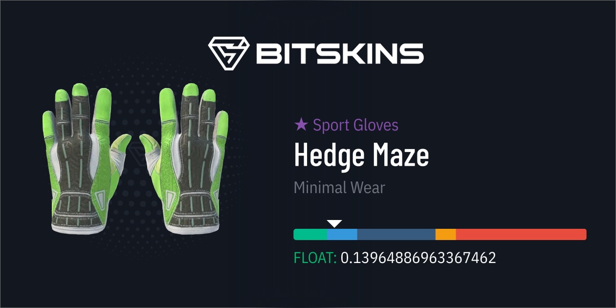 Sport Gloves | Hedge Maze (Minimal Wear) - CS2 Item | Buy Now on BitSkins