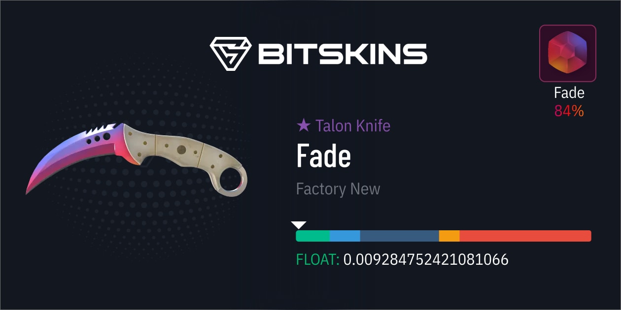 Talon Knife | Fade (Factory New) - CS2 Skins | Encuentra e intercambia ...