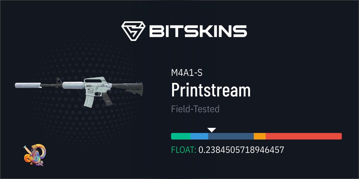 M4A1-S | Printstream (Field-Tested) - CS2 Item | Buy Now on BitSkins