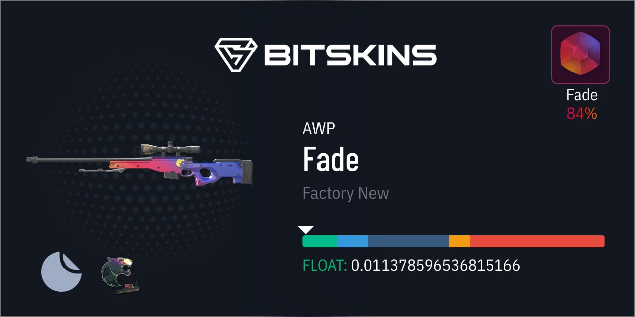 AWP | Fade (Factory New) - CS2 Item | Buy Now on BitSkins
