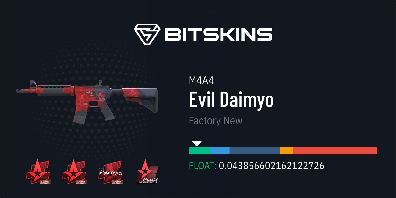 M4A4 | Evil Daimyo (Factory New) - CS2 Item | Buy Now on BitSkins