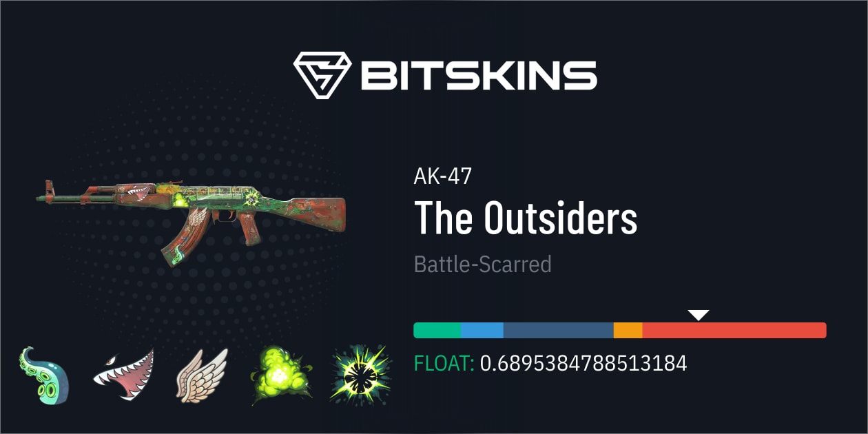 AK-47 | The Outsiders (Battle-Scarred) - CS2 Item | Buy Now on BitSkins
