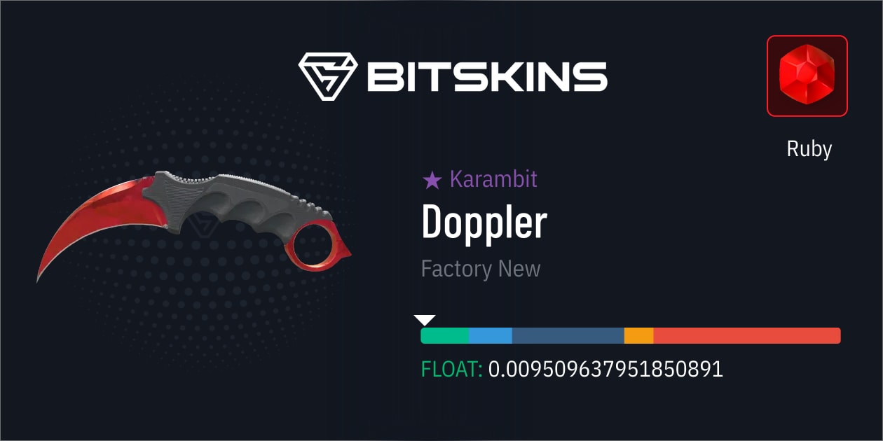 Karambit | Doppler Ruby (Factory New) - CS2 Item | Buy Now on BitSkins