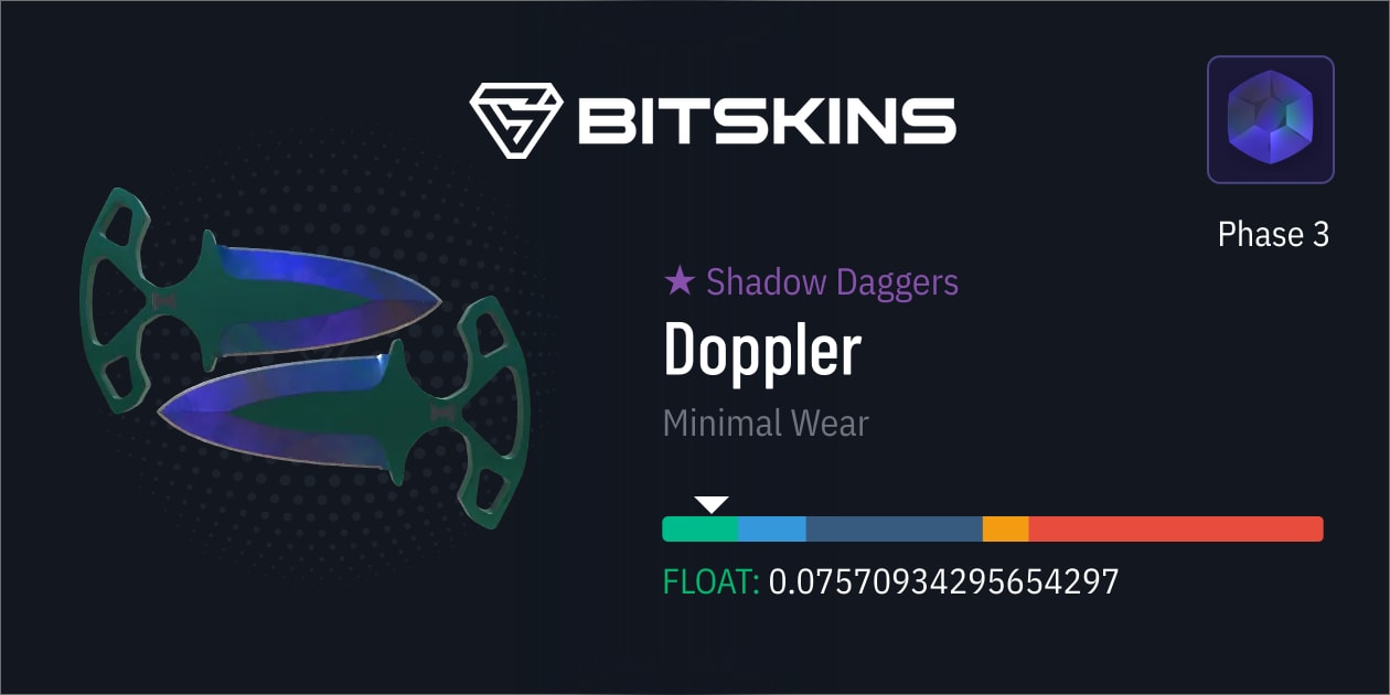 Shadow Daggers | Doppler Phase 3 (Minimal Wear) - CS2 Item | Buy Now on ...