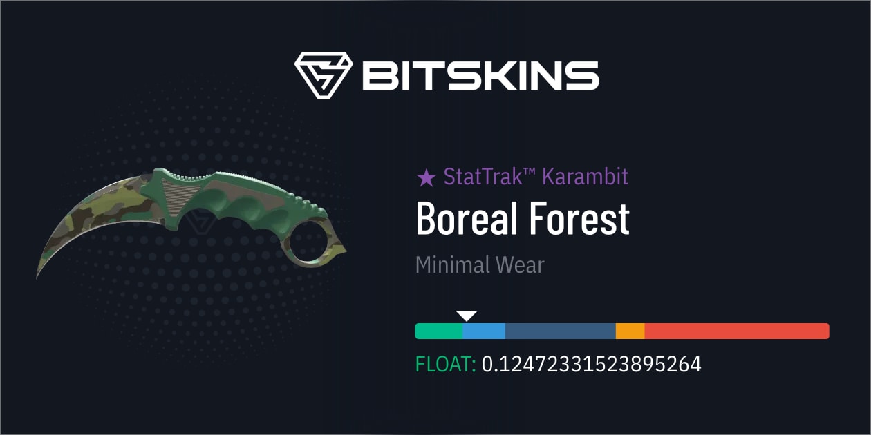 StatTrak™ Karambit | Boreal Forest (Minimal Wear) - CS2 Item | Buy Now ...