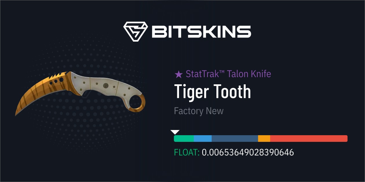 StatTrak™ Talon Knife | Tiger Tooth (Factory New) - CS2 Item | Buy Now ...