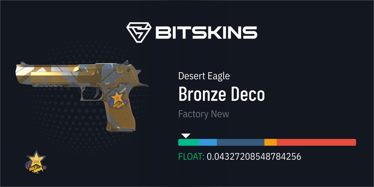 Desert Eagle | Bronze Deco (Factory New) - CS2 Item | Buy Now on BitSkins