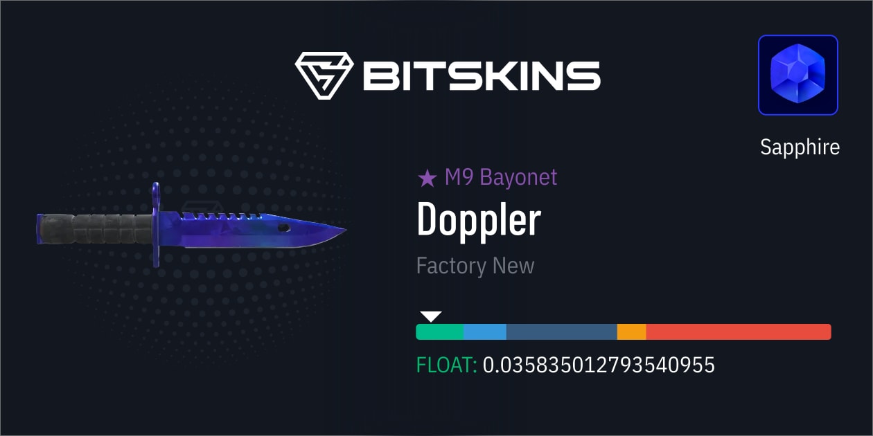 M9 Bayonet | Doppler Sapphire (Factory New) - CS2 Item | Buy Now on ...