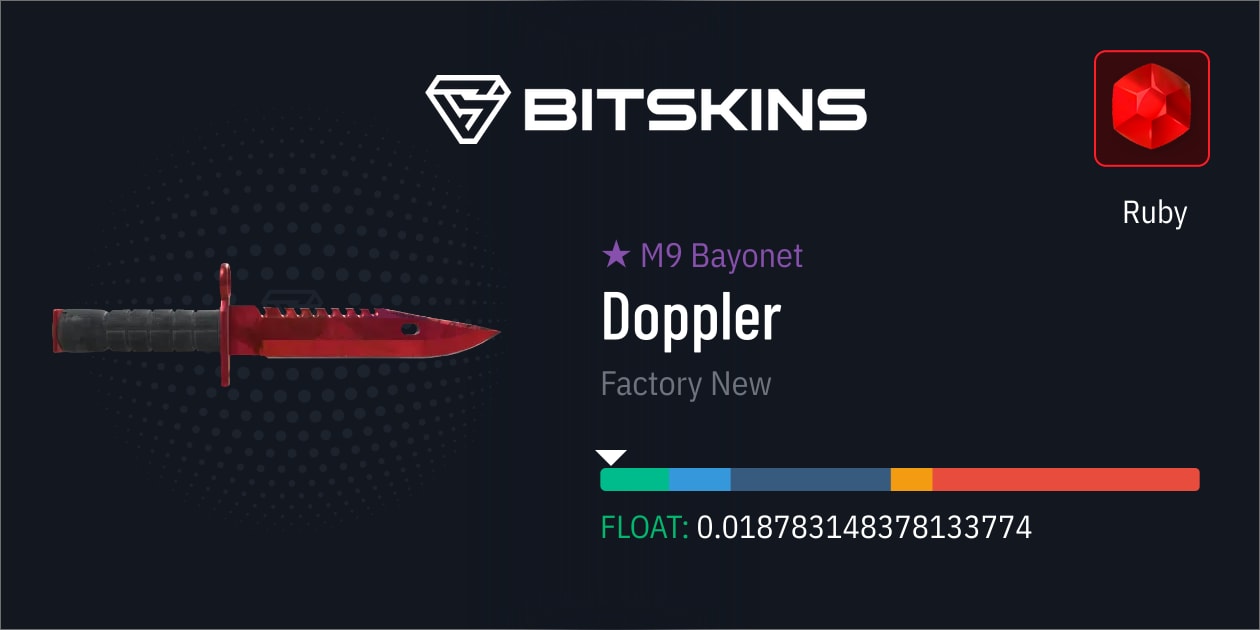 M9 Bayonet | Doppler Ruby (Factory New) - CS2 Item | Buy Now on BitSkins