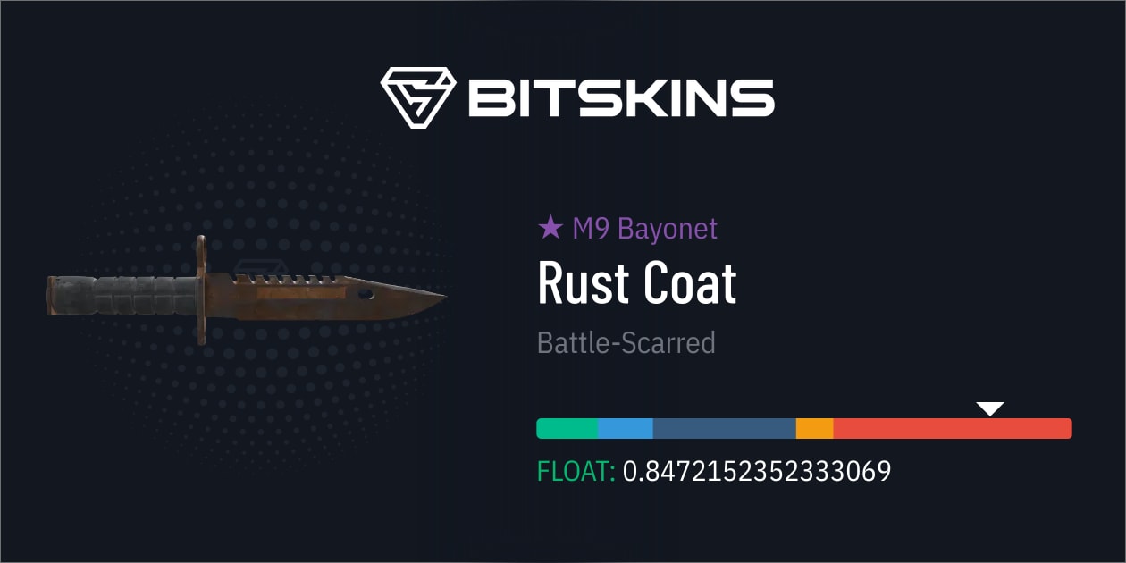 M9 Bayonet | Rust Coat (Battle-Scarred) - CS2 Item | Buy Now on BitSkins
