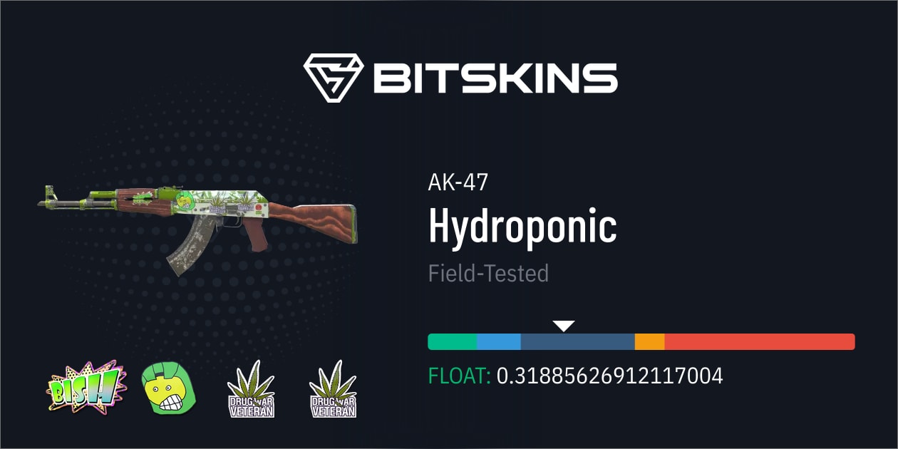 AK-47 | Hydroponic (Field-Tested) - CS2 Item | Buy Now on BitSkins