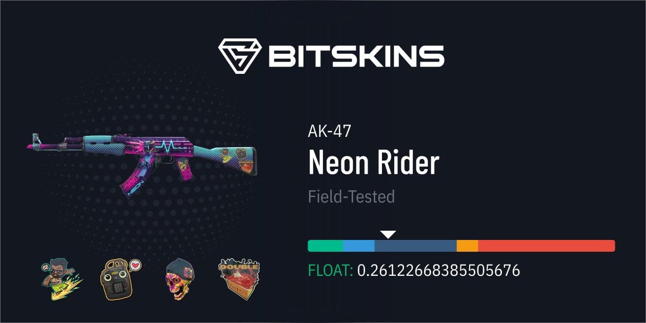 AK-47 | Neon Rider (Field-Tested) - CS2 Item | Buy Now on BitSkins