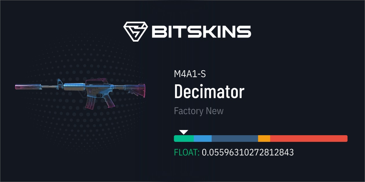 M4A1-S | Decimator (Factory New) - CS2 Item | Buy Now on BitSkins