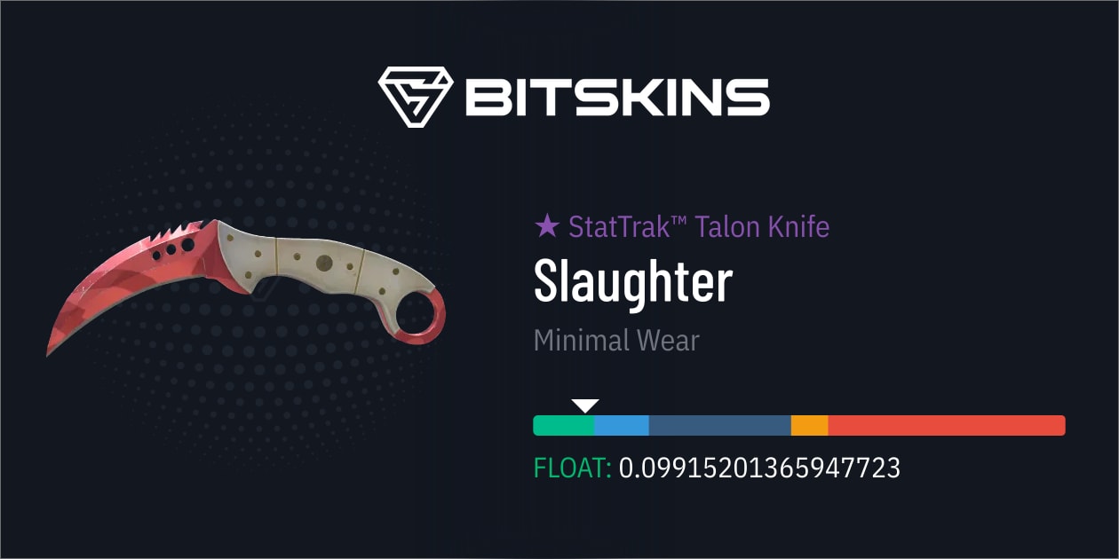 StatTrak™ Talon Knife | Slaughter (Minimal Wear) - CS2 Item | Buy Now ...
