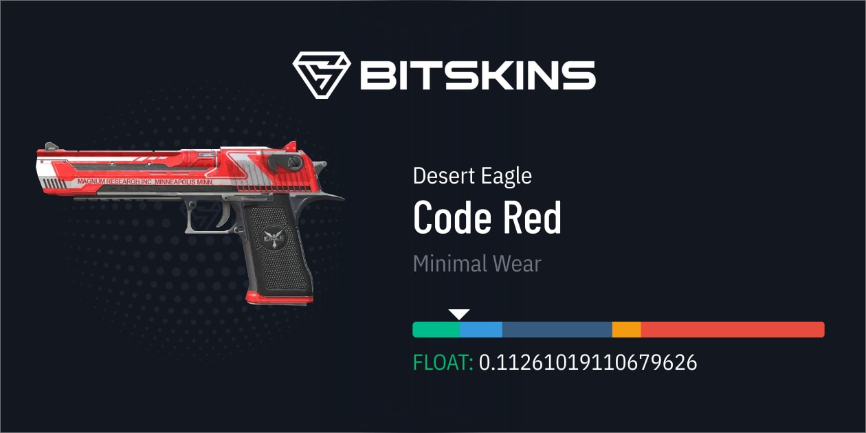 Desert Eagle | Code Red (Minimal Wear) - CS2 Item | Buy Now on BitSkins