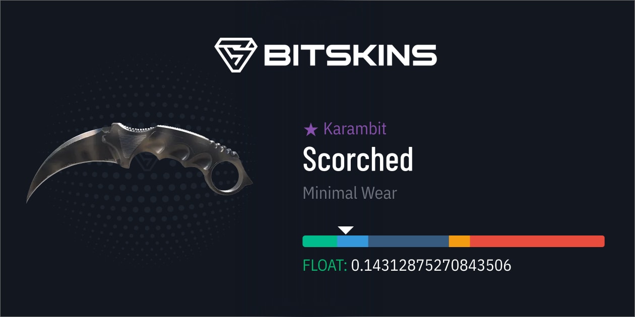 Karambit | Scorched (Minimal Wear) - CS2 Item | Buy Now on BitSkins