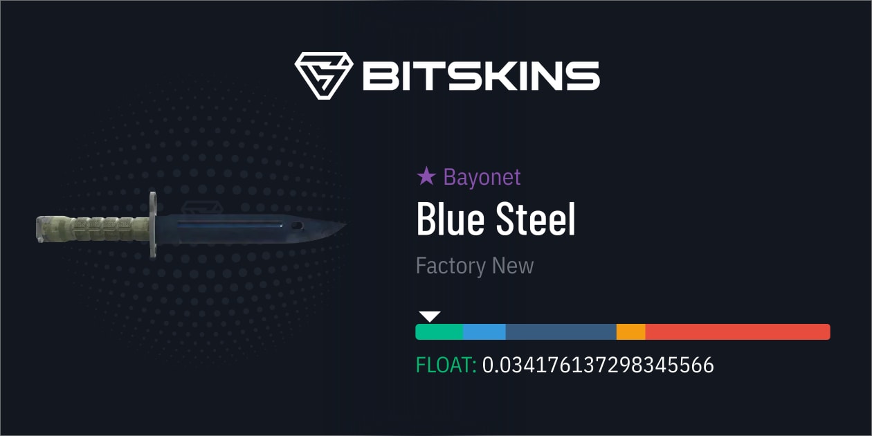 Bayonet | Blue Steel (Factory New) - CS2 Item | Buy Now on BitSkins