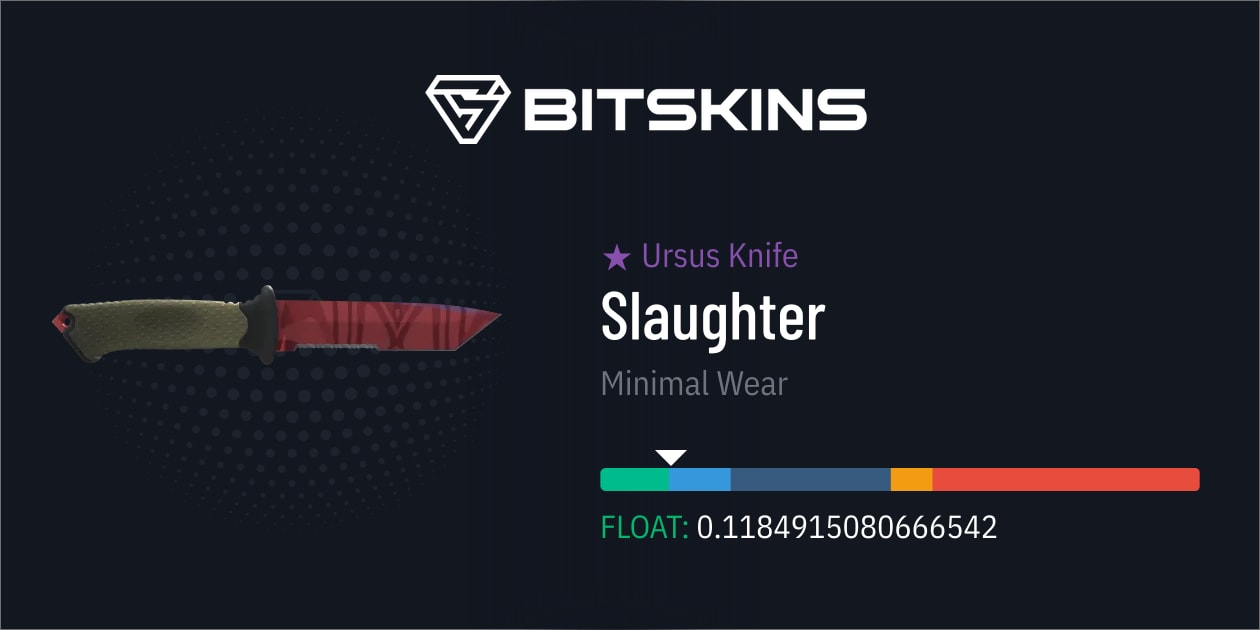 Ursus Knife | Slaughter (Minimal Wear) - CS2 Item | Buy Now on BitSkins