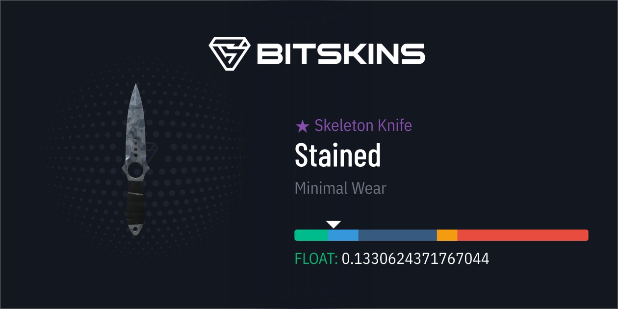 Skeleton Knife | Stained (Minimal Wear) - CS2 Item | Buy Now on BitSkins