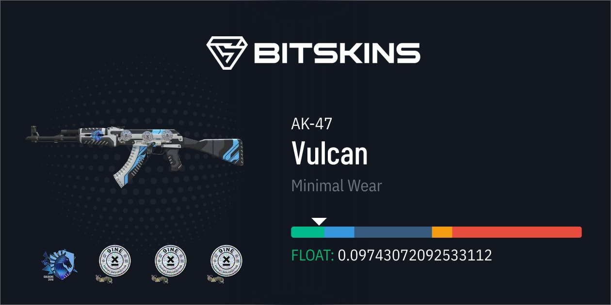 AK-47 | Vulcan (Minimal Wear) - CS2 Skins | Find and Trade Your Desired CS2 Items