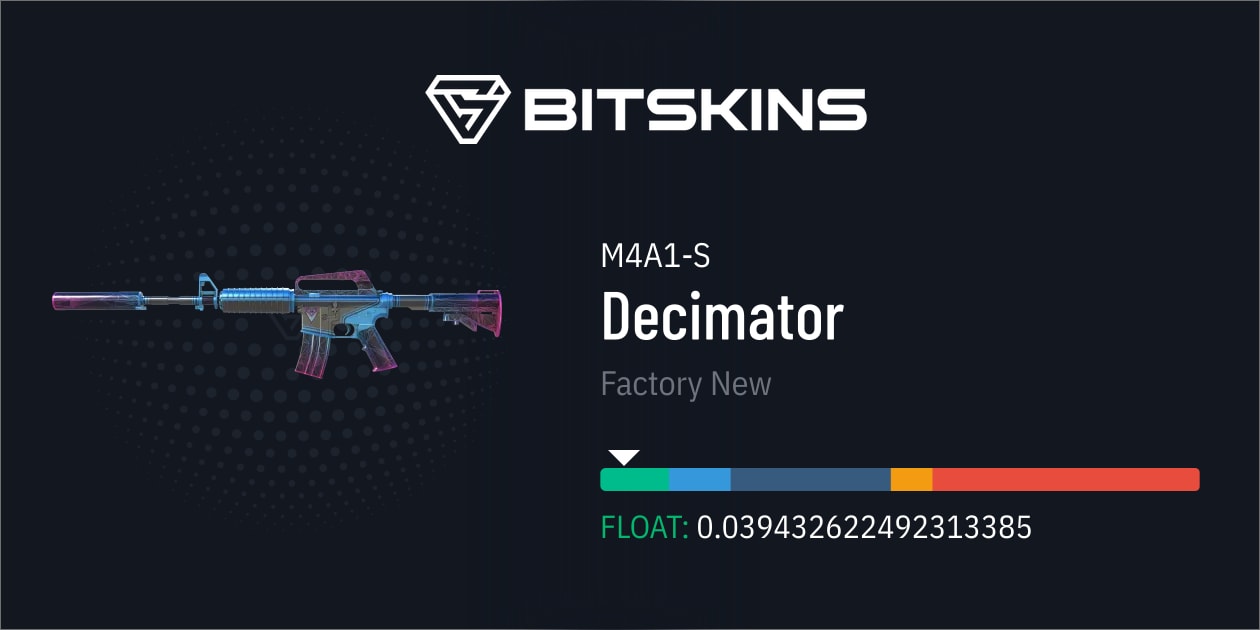 M4A1-S | Decimator (Factory New) - CS2 Item | Buy Now on BitSkins