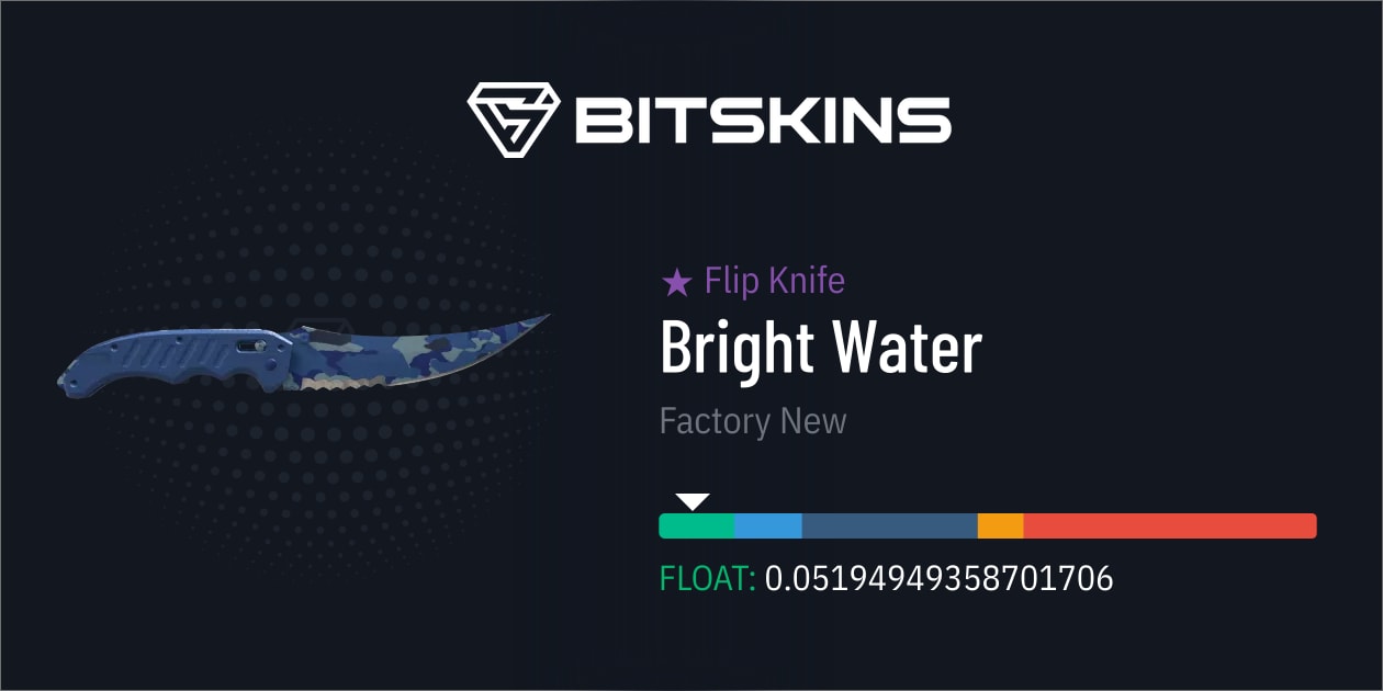 Flip Knife | Bright Water (Factory New) - CS2 Item | Buy Now on BitSkins