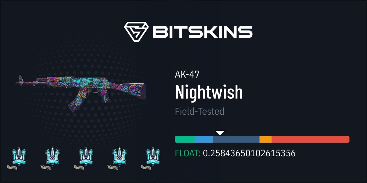 AK-47 | Nightwish (Field-Tested) - CS2 Item | Buy Now on BitSkins