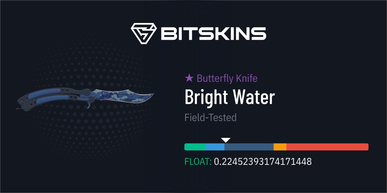 Butterfly Knife | Bright Water (Field-Tested) - CS2 皮肤 | 查找并交易您想要的 CS2 物品