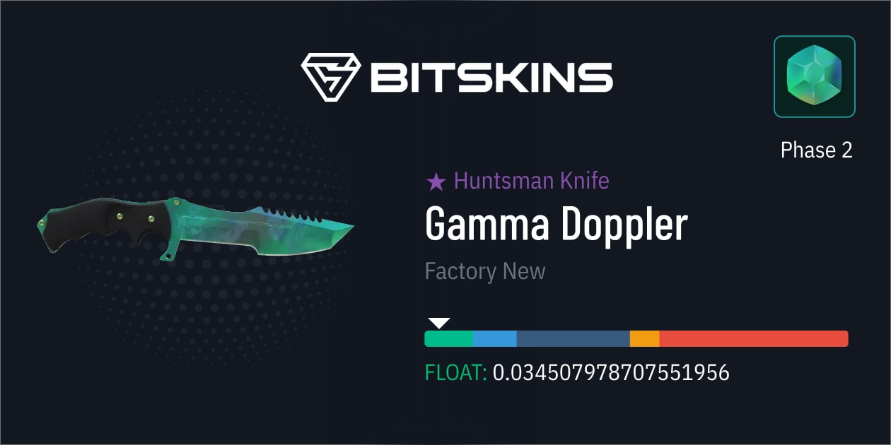 Huntsman Knife | Gamma Doppler Phase 2 (Factory New) - CS2 Item | Buy ...