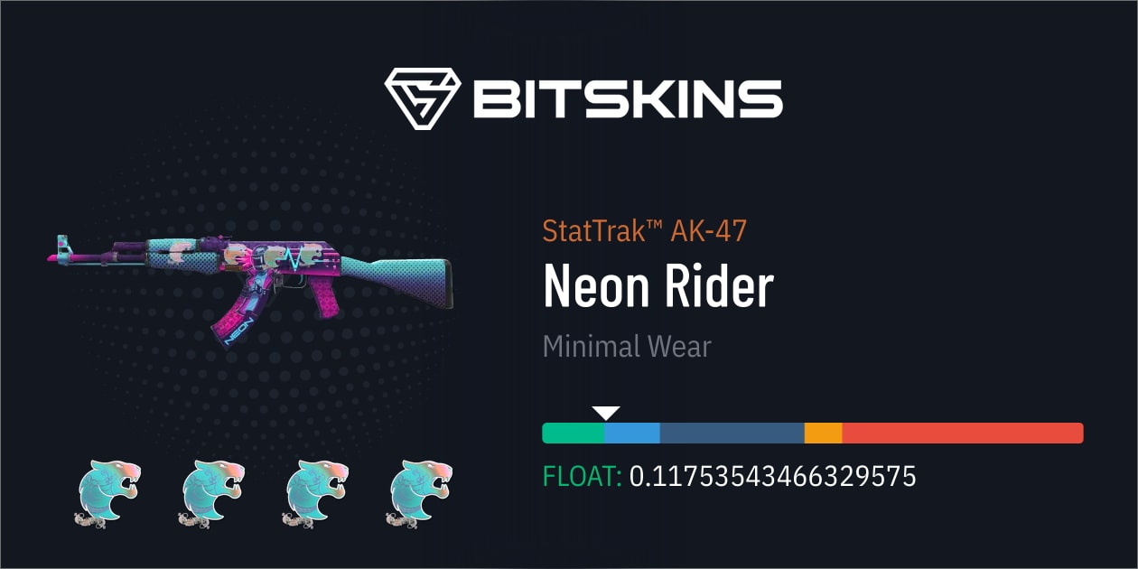 StatTrak™ AK-47 | Neon Rider (Minimal Wear) - CS2 皮肤 | 查找并交易您想要的 CS2 物品