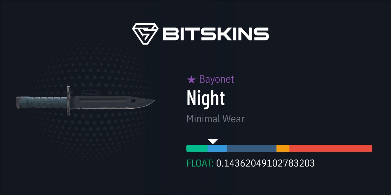 Bayonet | Night (Minimal Wear) - CS2 Item | Buy Now on BitSkins