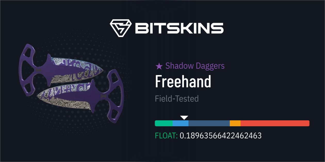 Shadow Daggers | Freehand (Field-Tested) - CS2 Item | Buy Now on BitSkins