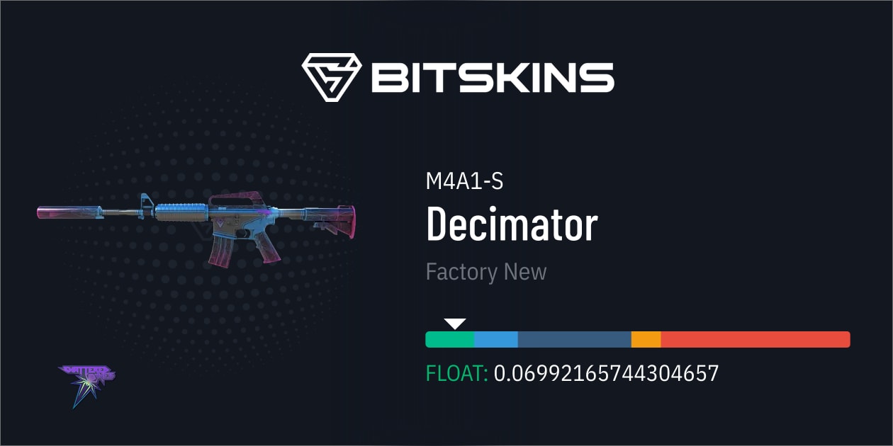 M4A1-S | Decimator (Factory New) - CS2 Item | Buy Now on BitSkins