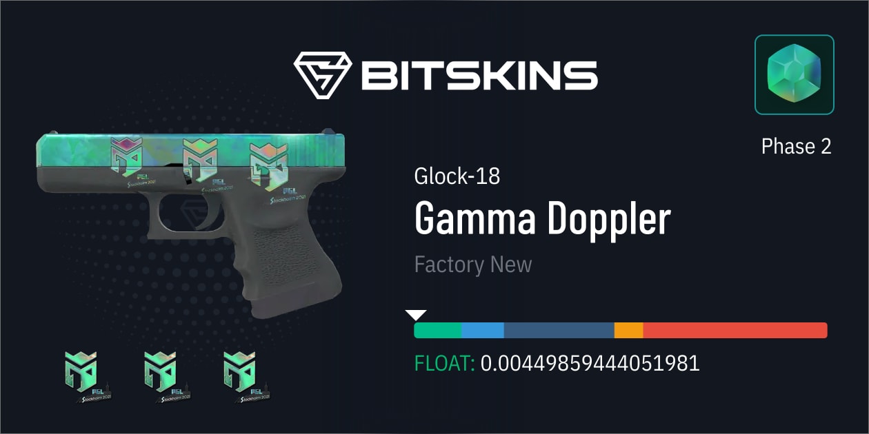 Glock-18 | Gamma Doppler Phase 2 (Factory New) - CS2 Item | Buy Now on ...